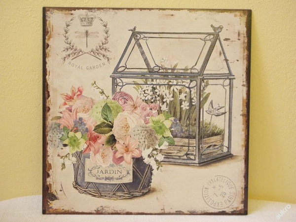 RETRO OBRAZ - PROVENCE - PLECH